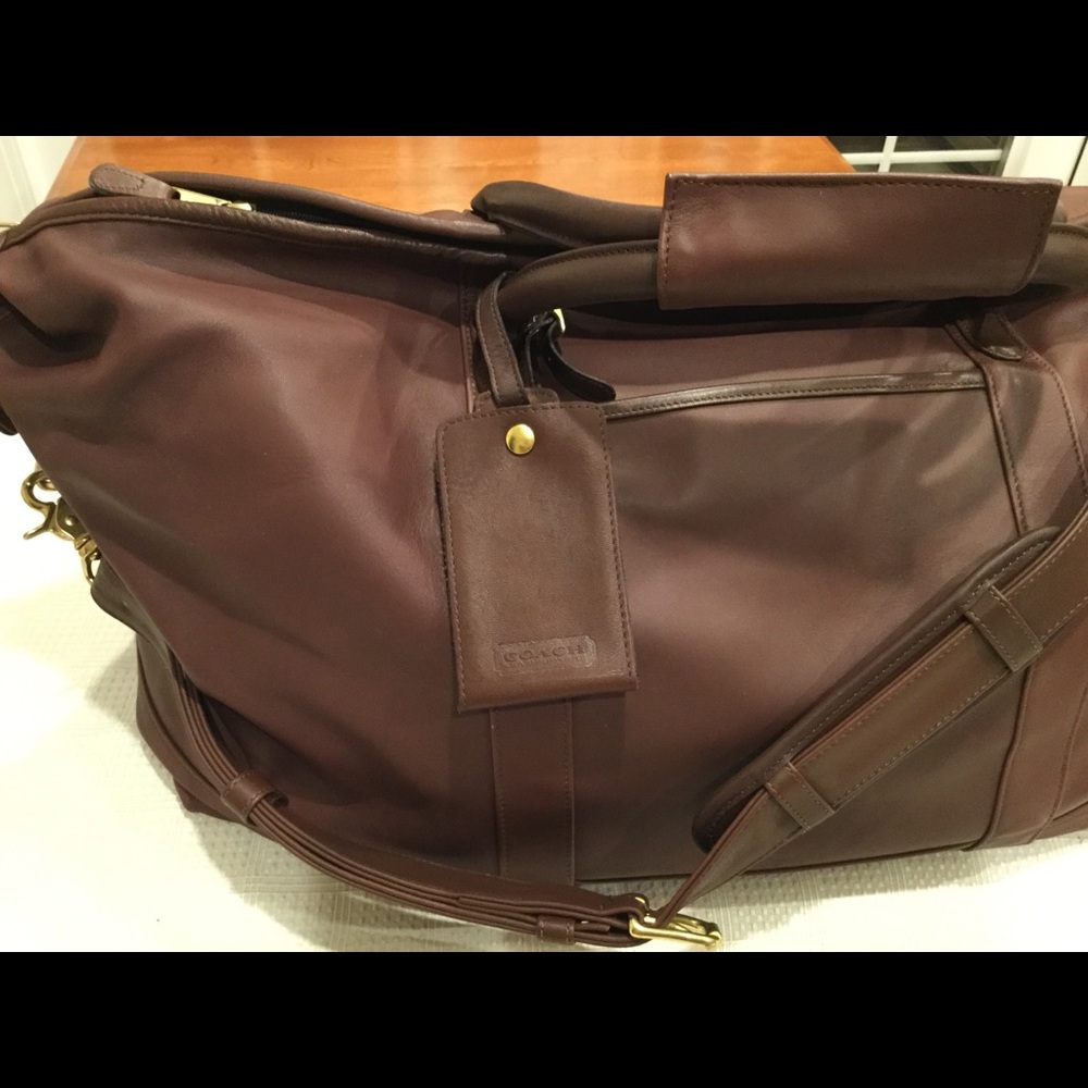 Coach Large Leather Carry On Bag. - Gem